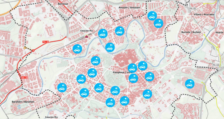 Cada hogar de Pamplona tendrá un punto de carga eléctrica a menos de ...