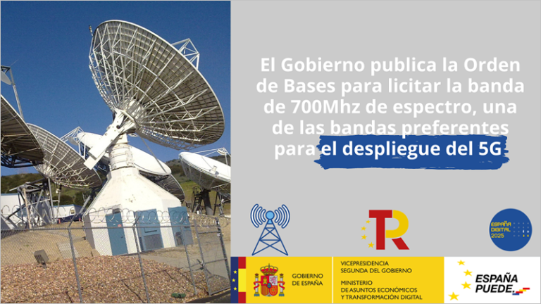 Publicada la Orden de Bases para licitar la banda de 700 MHz de ...